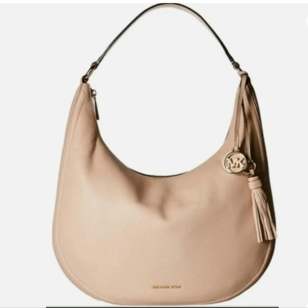 Hp!! Michael Kors Cream Tassel Large Lydia Hobo Bag - Gem